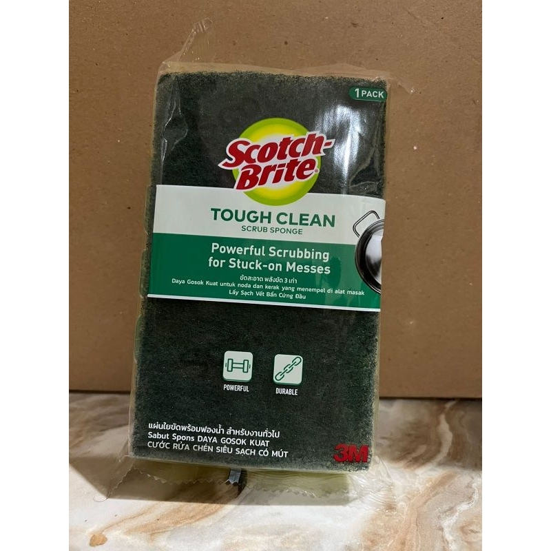 Jual Scotch Brite 3M Sabut Spons Tough Clean Besar | Shopee Indonesia