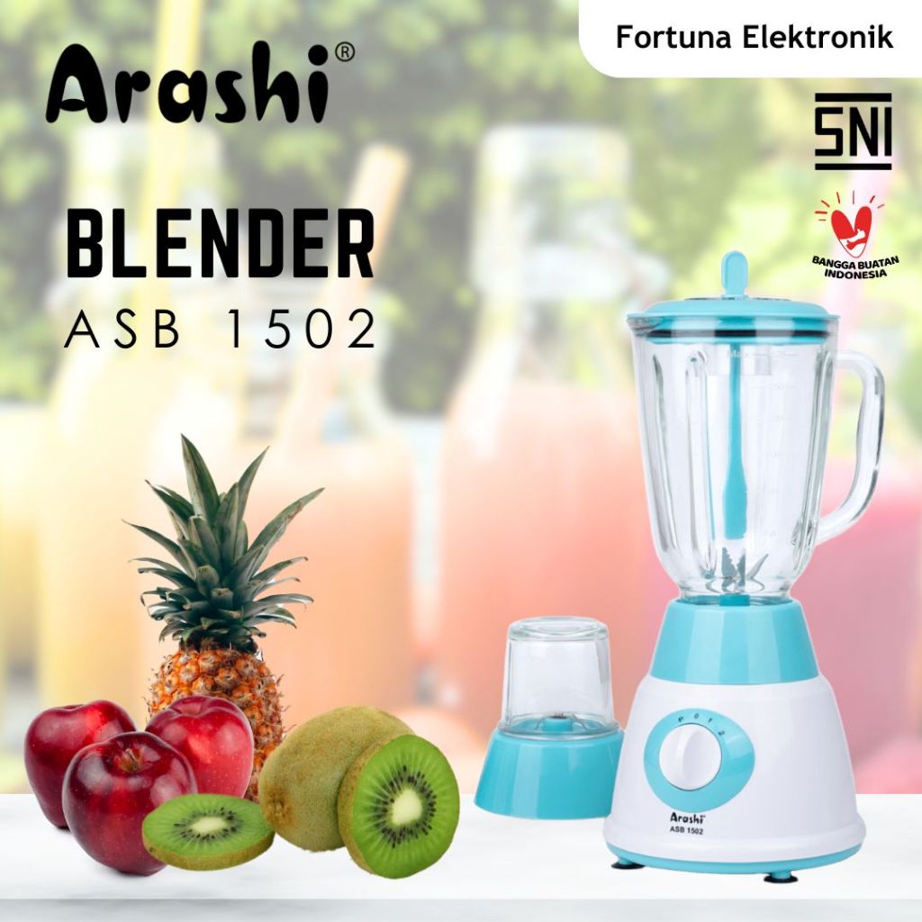 Jual Arashi Stand Blender ASB 1502 Blender Kaca 1.5 Liter | Shopee Indonesia