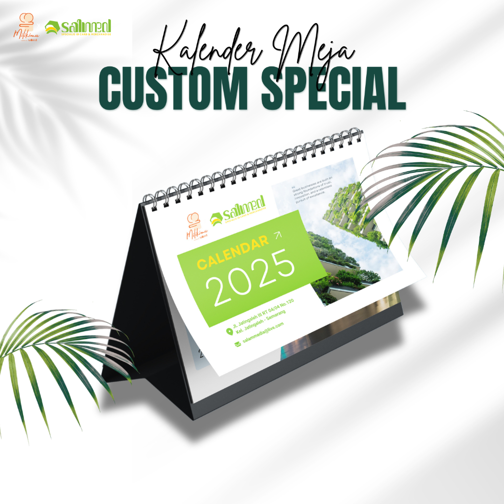 Jual Kalender Meja 2025 Custom A5 Dudukan Hardcover Tebal Isi 7 Lembar ...