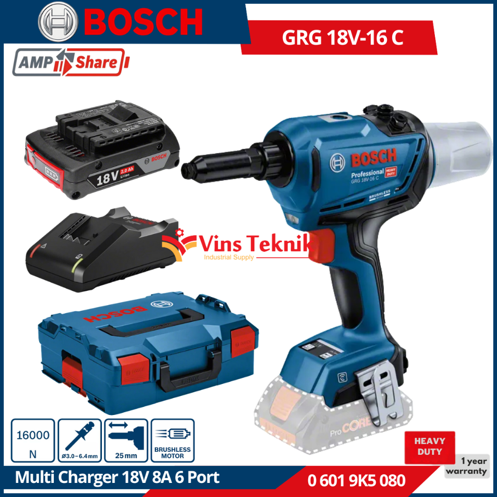 Jual Cordless Rivet Gun GRG 18V 16 C Bosch Professional 18V BOSCH GRG 18V-16 C | Shopee Indonesia