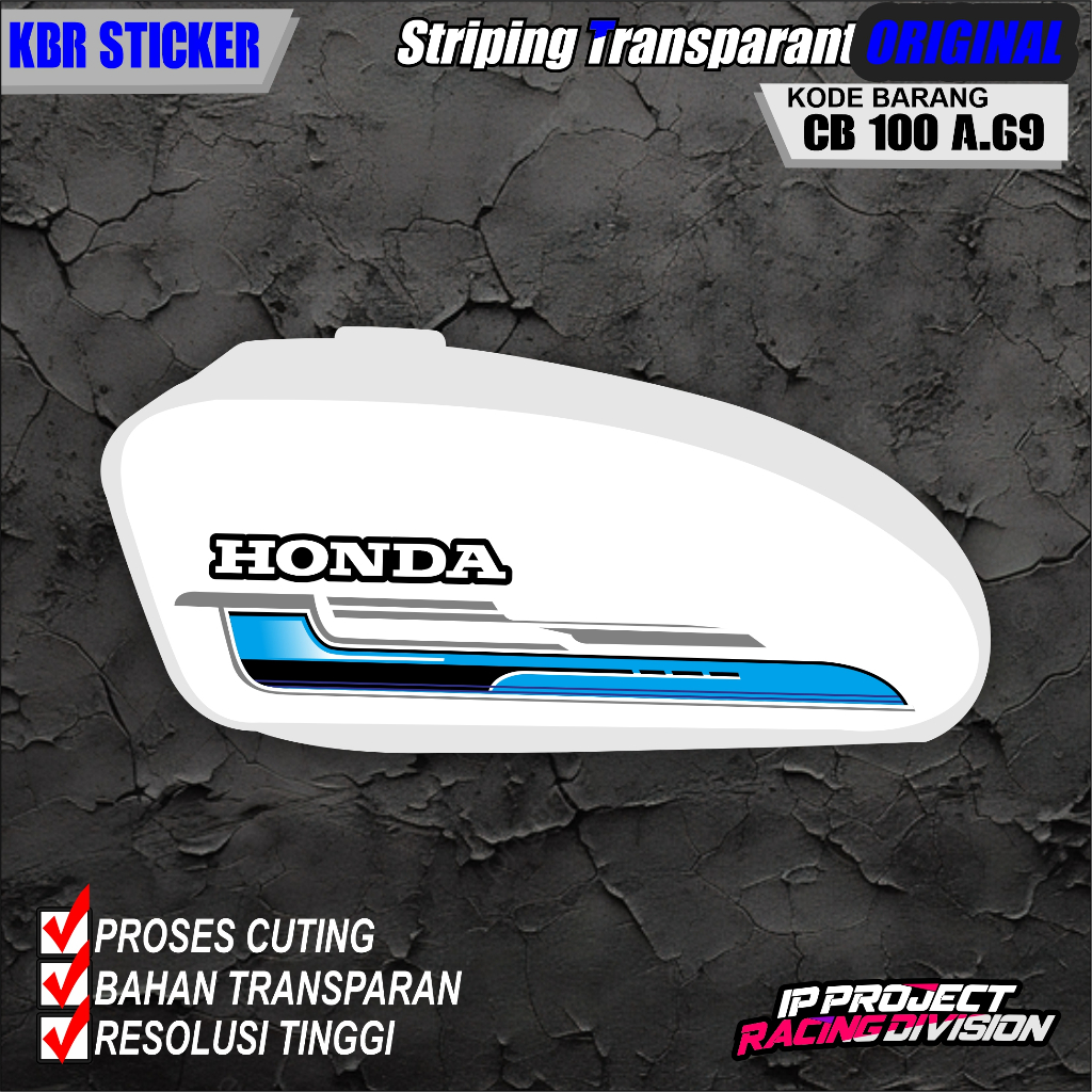 Jual (COD) STIKER STRIPING ORIGINAL MOTOR HONDA CB 100 - STIKER MOTOR ...
