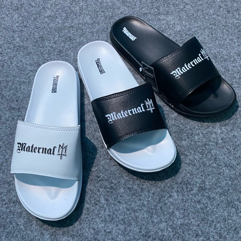 Jual Sandal selop slide pria wanita cowok cewek motif maternal slop ...