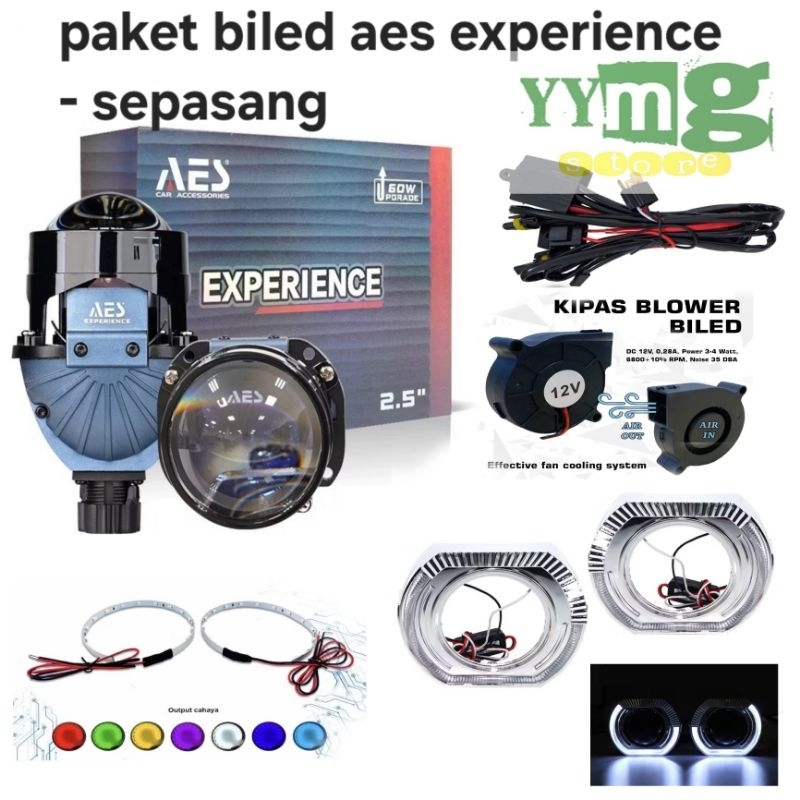 Jual PAKET BILED AES TURBO SE EXPERIENCE 60 WATT LENGKAP - SEPASANG ...