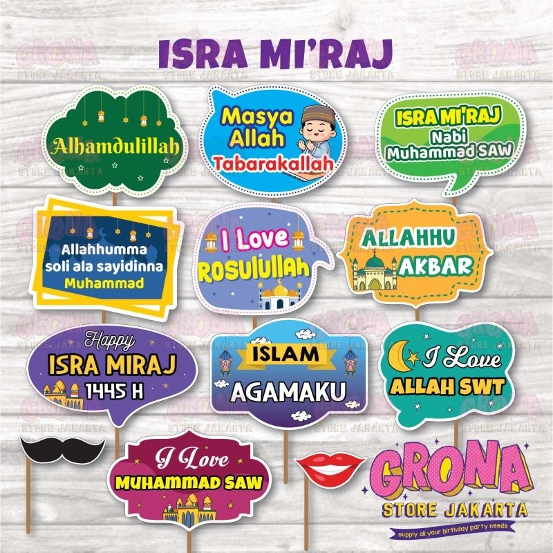 Jual ACC Photobooth Isra Mi'raj/ Aksesoris Foto Isra Mi'raj / Photo ...