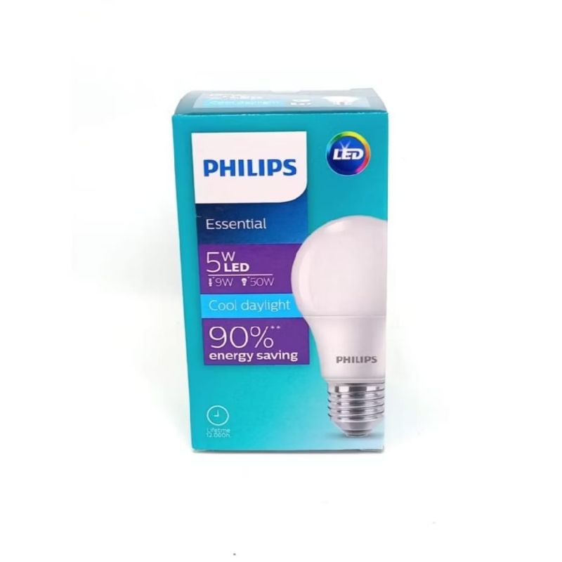 Jual Lampu Led Philips 5 Watt | Cahaya Putih Cdl E27 ( Original Tanpa ...