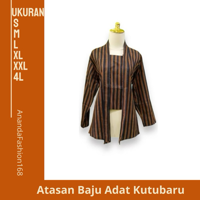 Jual Baju Adat Jawa Surjan Pria dan Kutubaru Wanita Dewasa Size S M L Xl Baju Tenun Lurik Adat ...