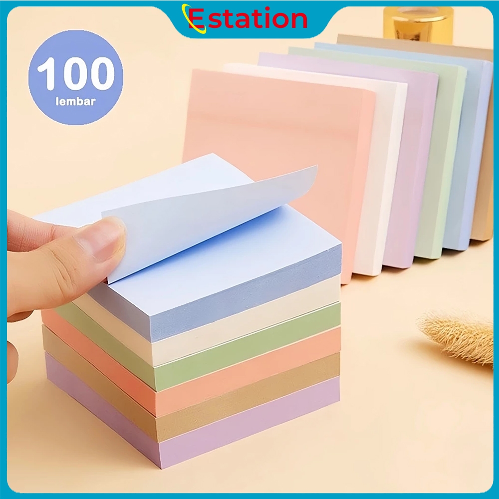 Jual Estation - 100pcs STICKY NOTE POLOS / STICKY NOTES PENANDA HALAMAN ...