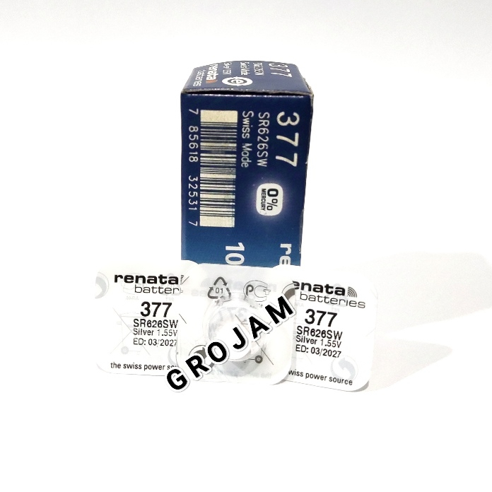Jual Battery Renata SR621SW 621 364 Renata SR626SW 626 377 Baterai ...