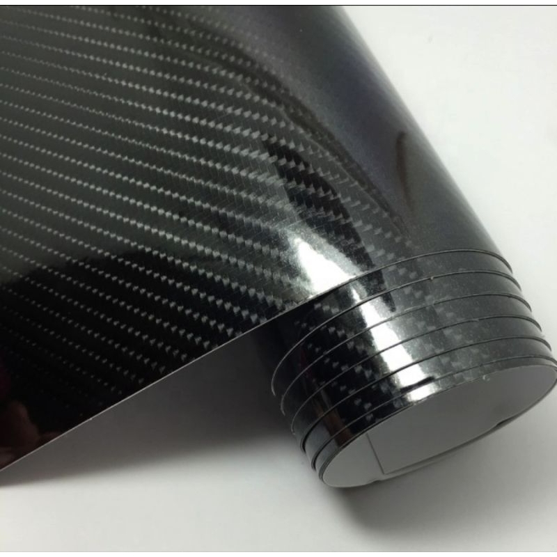 Jual Scotlet Black Carbon 6D Glossy dan 3D Doff Lebar 50cm Kualitas ...