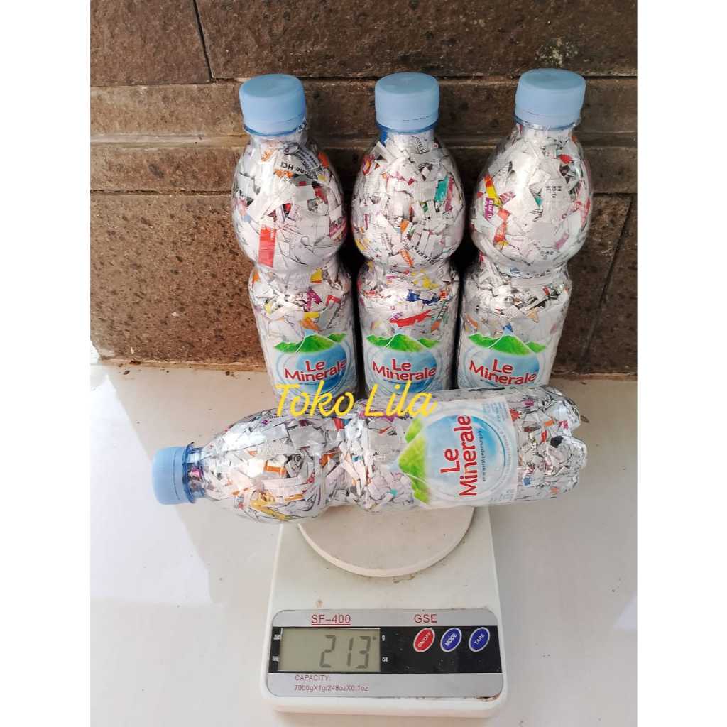 Jual Ecobrick Ecobrik Ekobrik Ekobrick Ukuran 600ml Botol Aqua / Le ...