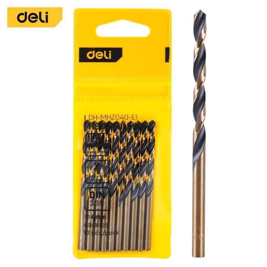 Jual DELI Mata Bor Kuning (HSS Drill Bit) 4341 HSS 2 -7mm EDL-MHZ0xx-E1 ...