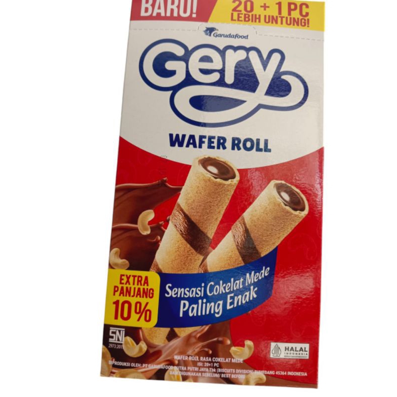 Jual Garuda food gery wafer roll sensasi cokelat mede paling enak isi ...