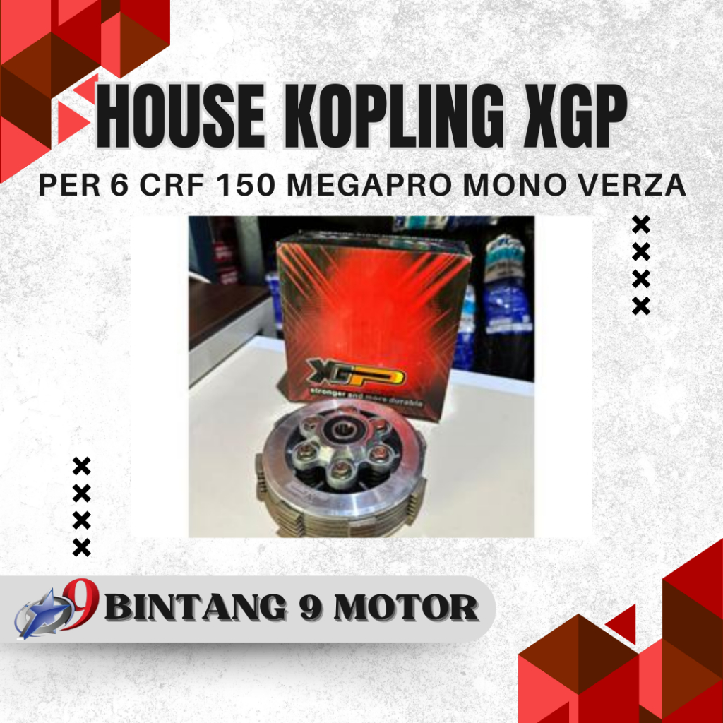 Jual HOUSE KOPLING RUMAH KOPLING XGP PER 6 CRF 150 MEGAPRO MONO VERZA-BINTANG SEMBILAN MOTOR ...