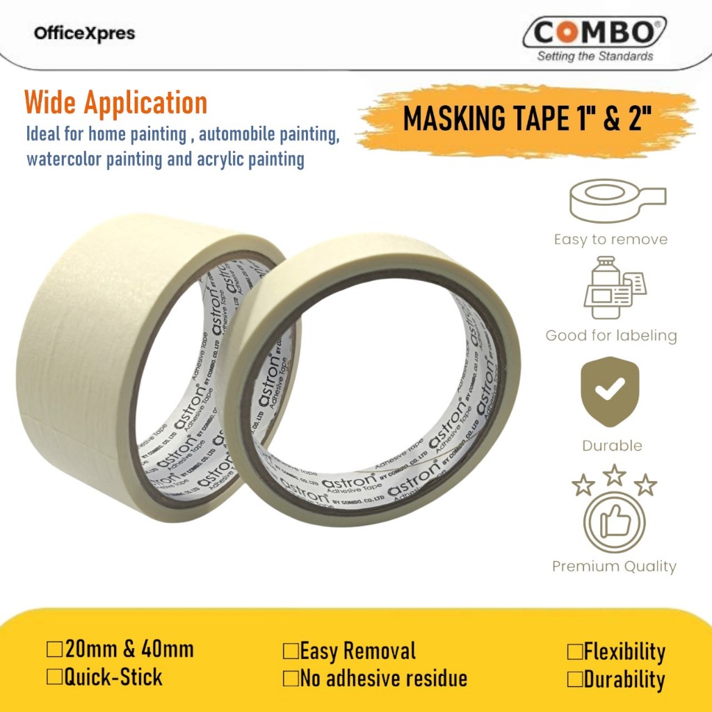 Jual Masking Tape 2 Inch / Tape Kertas / Lakban Kertas 2" Astron ...