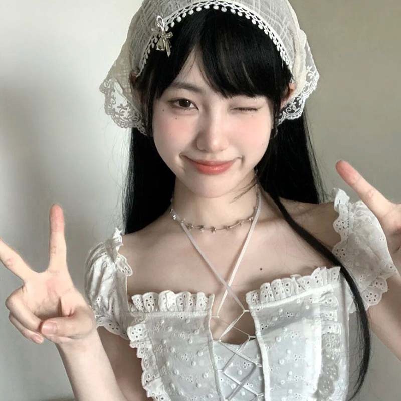 Jual Ikat Kepala Renda Segi Tiga Yang Cantik Dan Serbaguna Gaya ...