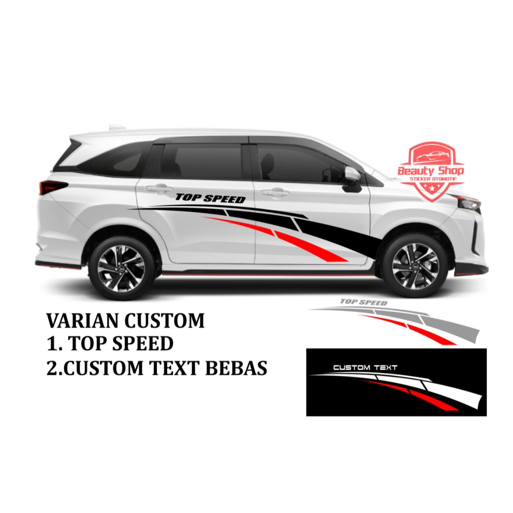 Jual Stiker Sticker Mobil Veloz Avanza Xenia Top Speed All New 2021 Up ...