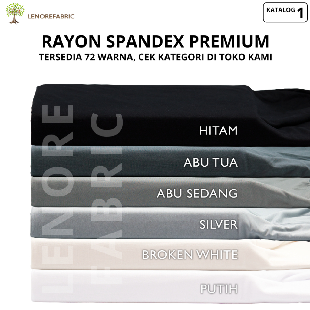 Jual BAHAN KAIN RAYON SPANDEX PREMIUM BAHAN KAOS BAHAN CIPUT BAHAN ...