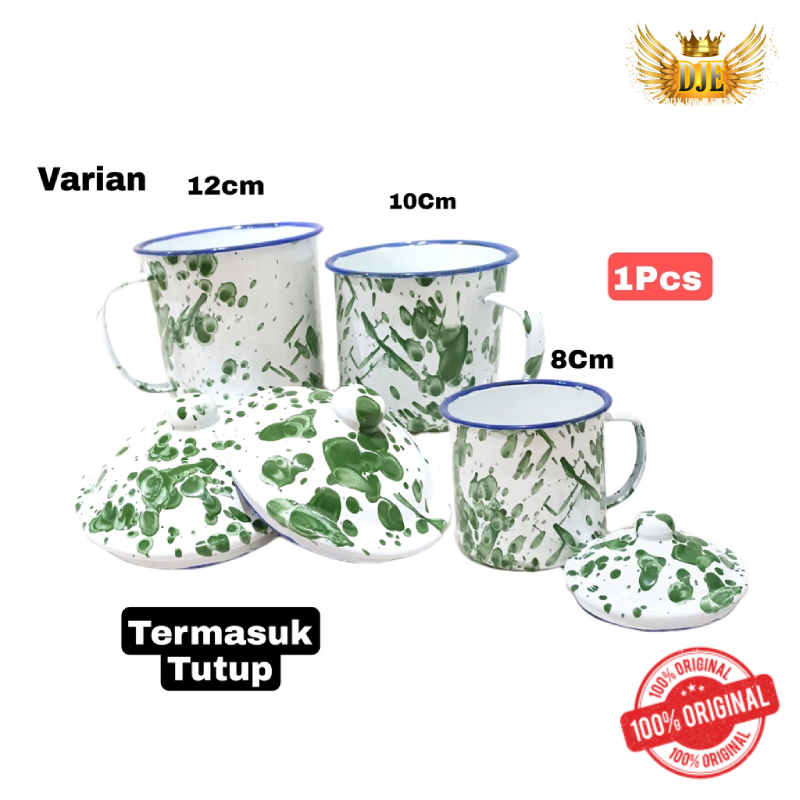 Jual Gelas Mug Cangkir Enamel Seng Kaleng Blirik Blurik Jadul Vintage ...