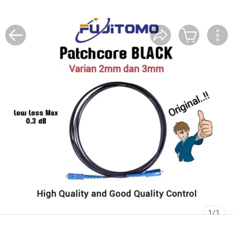 Jual FUJIMOTO Patchcore Black 2mm 2m | Shopee Indonesia