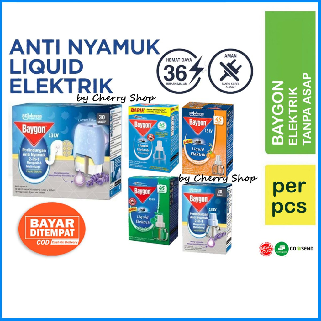 Jual [REFILL 33ML | ALAT] Baygon Liquid Electrik Starter Jasmine Eucalyptus Mandarin Lavender ...