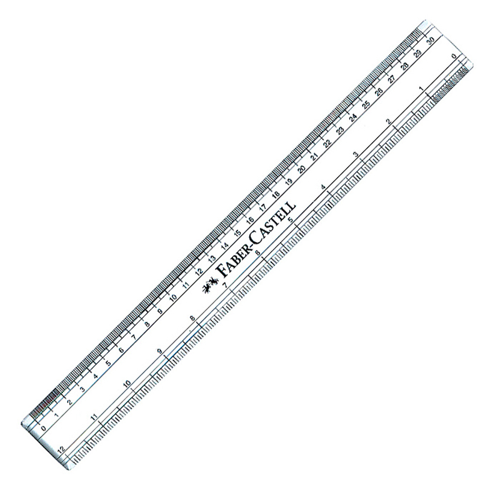 Jual Faber-Castell Ruler Scale 30 cm Penggaris Plastik 30cm | Shopee ...