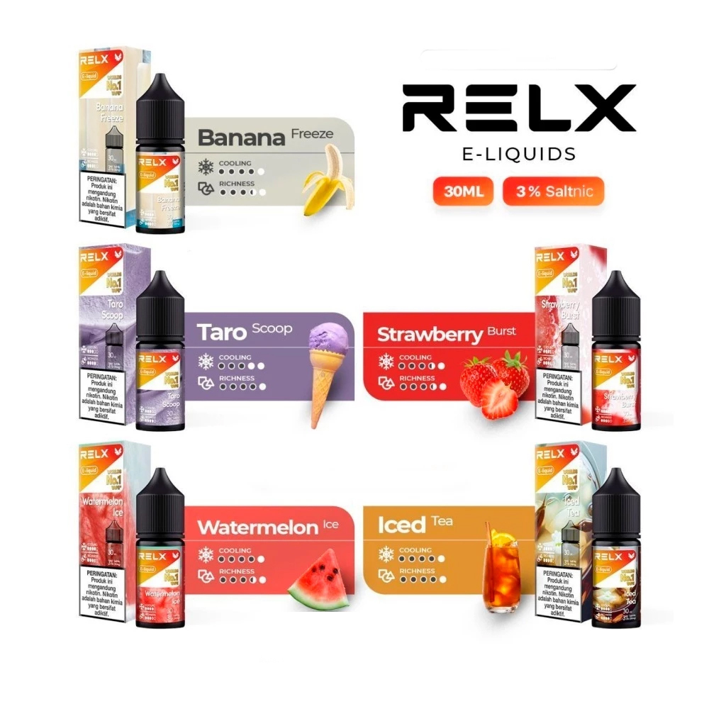 Jual RELX Series 30mg 30ml Liquid Salt Nic | Shopee Indonesia