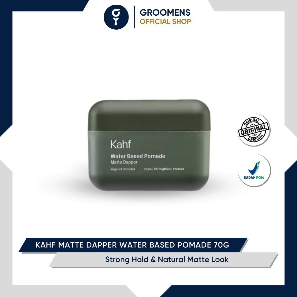 Jual Kahf Matte Dapper Water-based Pomade 70g | Shopee Indonesia