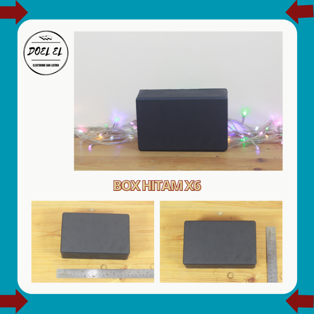 Jual BOX HITAM X6 PLUS SEKRUP | BOX HITAM PLASTIK | Shopee Indonesia