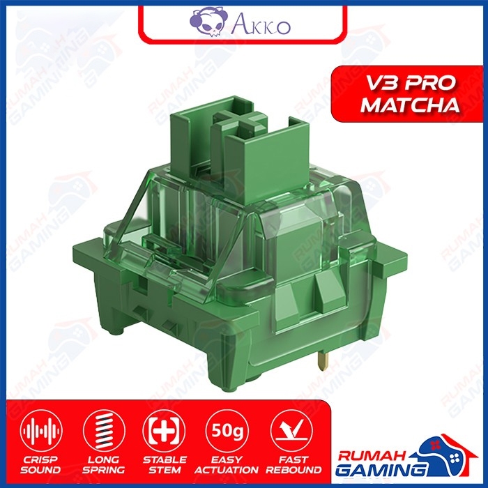 Jual AKKO - V3 - Matcha Green PRO - Switch - 3 PIN - 50g - Pcb Mount ...