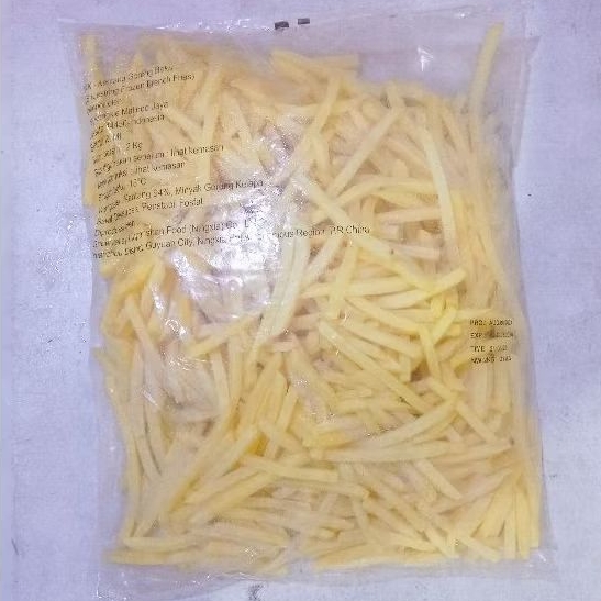 Jual KENTANG SHOESTRING/STRAIGHT 2KG FRENCH FRIES KENTANG GORENG FROZEN ...