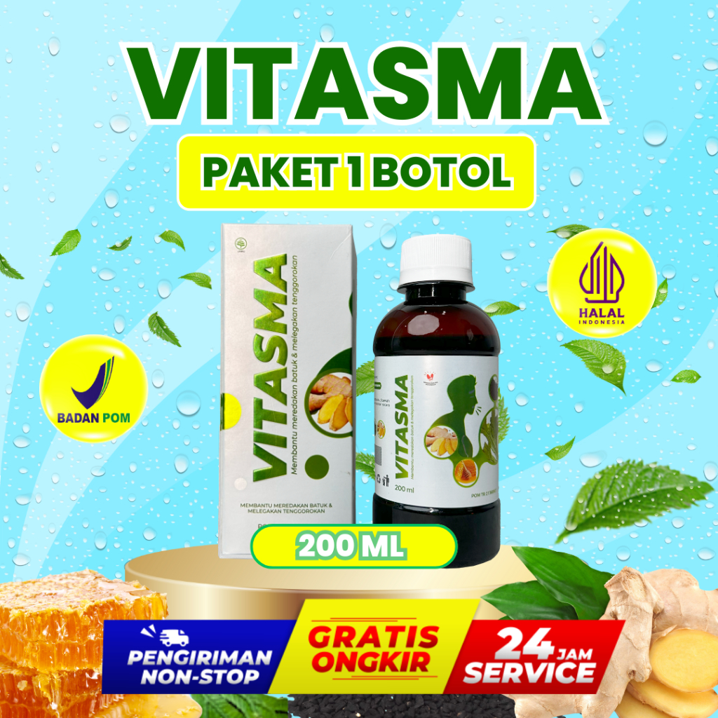 Jual VITASMA Madu Atasi Asma Daya Suplemen Tenggorokan Berdahak Obat ...
