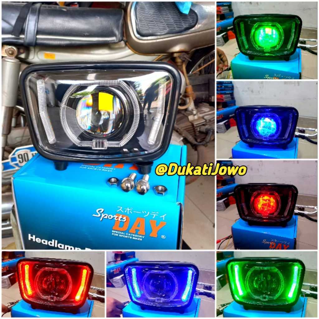 Jual Lampu Biled Rx king RGB Bilet Reflektor Headlamp Lampu Depan Biled ...