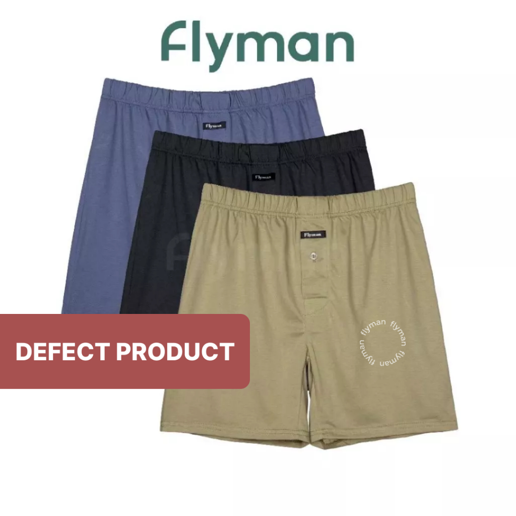 Jual Flyman Celana Dalam Boxer Katun Bokser Rumah Santai Cowo 1 Pcs FM ...