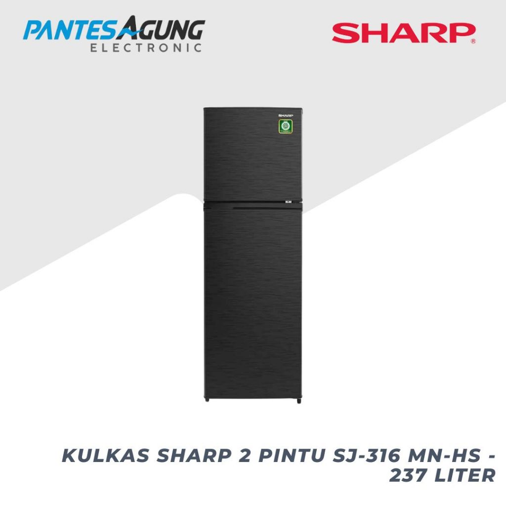 Jual LEMARI ES KULKAS SHARP 2 PINTU SJ-316 MN-HS - 237 LITER | Shopee ...