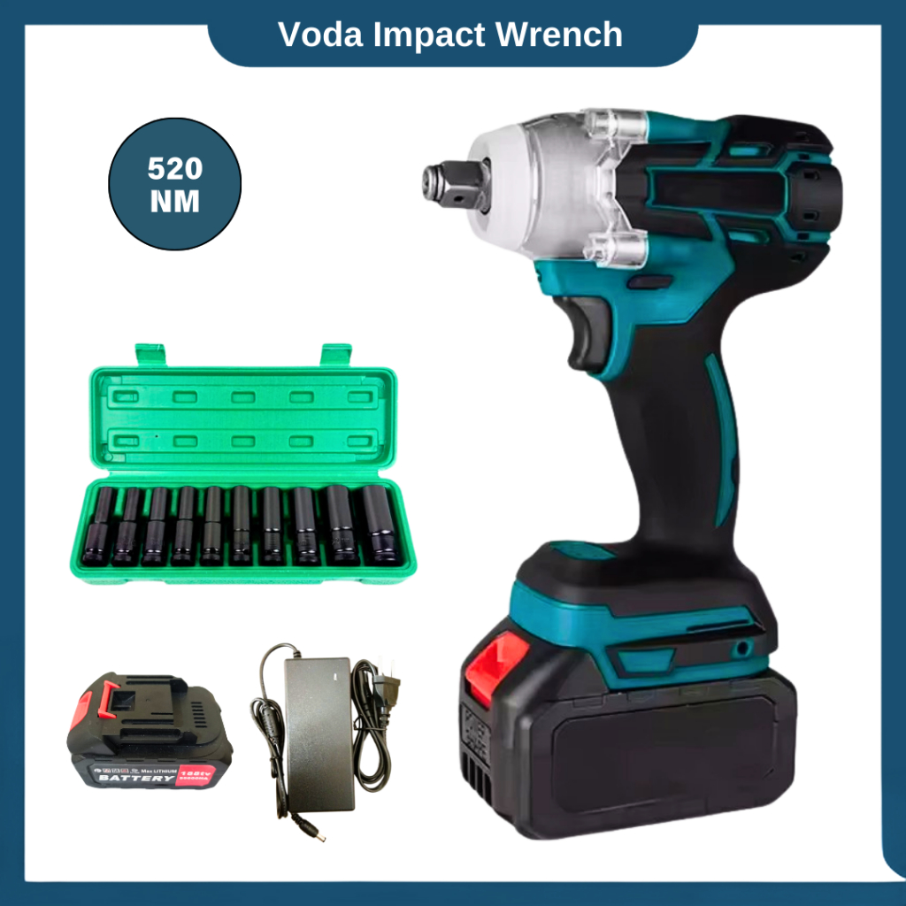 Jual Impact wrench 520nm kunci roda VODA kunci shok pembuka baut roda ...