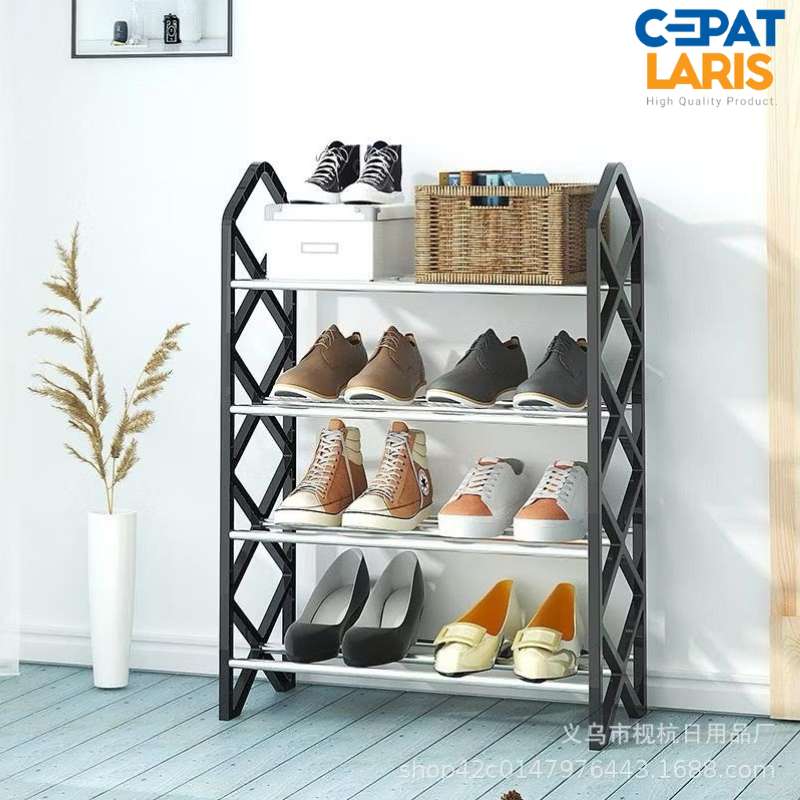 Jual CL Rak Sepatu Sandal Warna 4 Susun Rak 4 Tingkat Serbaguna ...