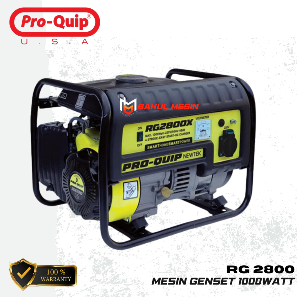 Jual PROQUIP RG 2800 GENERATOR LISTRIK 4tak RG2800 1000watt Mesin ...