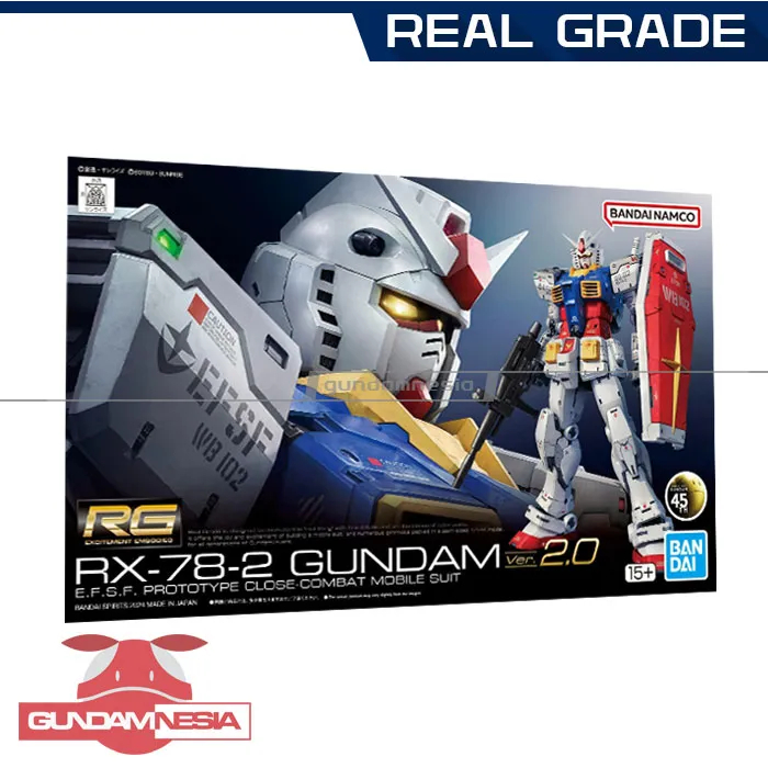 Jual [RG] RX-78-2 Gundam Ver. 2.0 | Shopee Indonesia