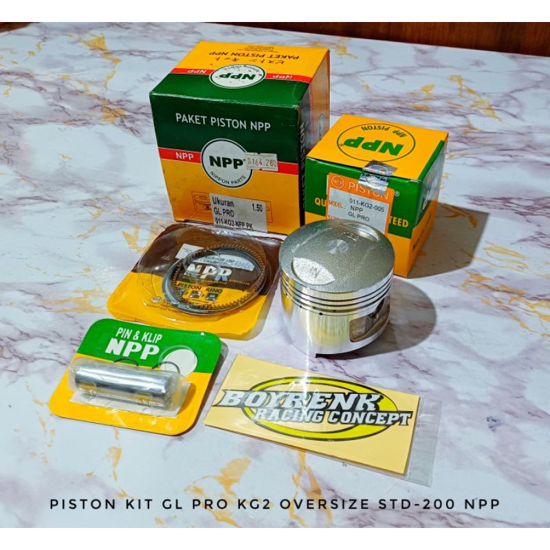 Jual PISTON KIT SEHER SEKER GL PRO SERIES KG2 OVERSIZE STD 50 100 150 200 NPP | Shopee Indonesia