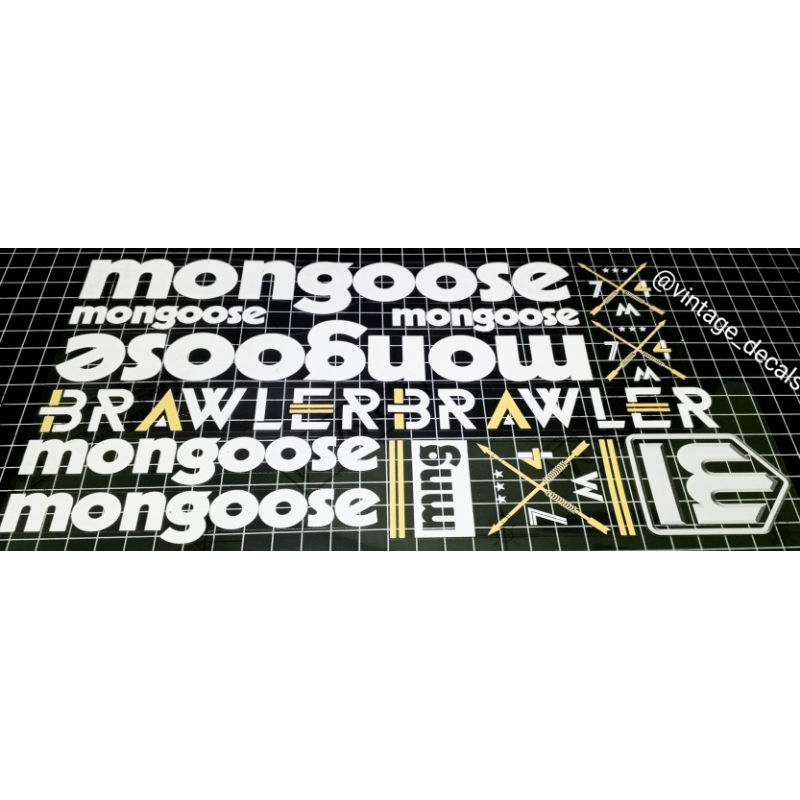 Jual sticker decals sepeda BMX mongoose brawler KO | Shopee Indonesia