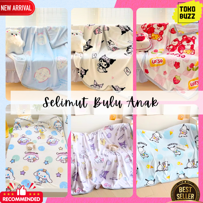 Jual SELIMUT BULU HALUS SELIMUT SANRIO DISNEY Selimut KARAKTER ANAK ...