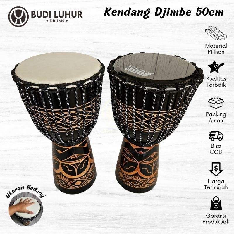 Jual Alat Musik Kendang Djimbe Reggae 50cm 9 Inch Gendang Jimbe ...