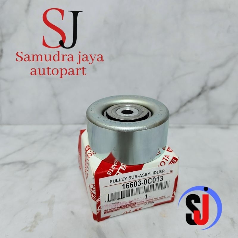 Jual pulley tensioner v belt fan belt Innova bensin 16603-0C013 ...