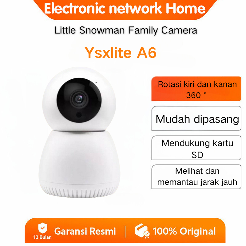 Jual Ysxlite A6 IP Camera Smart Indoor 3MP HD WiFi PTZ 360°View Intercom MINI CCTV Kamera ...