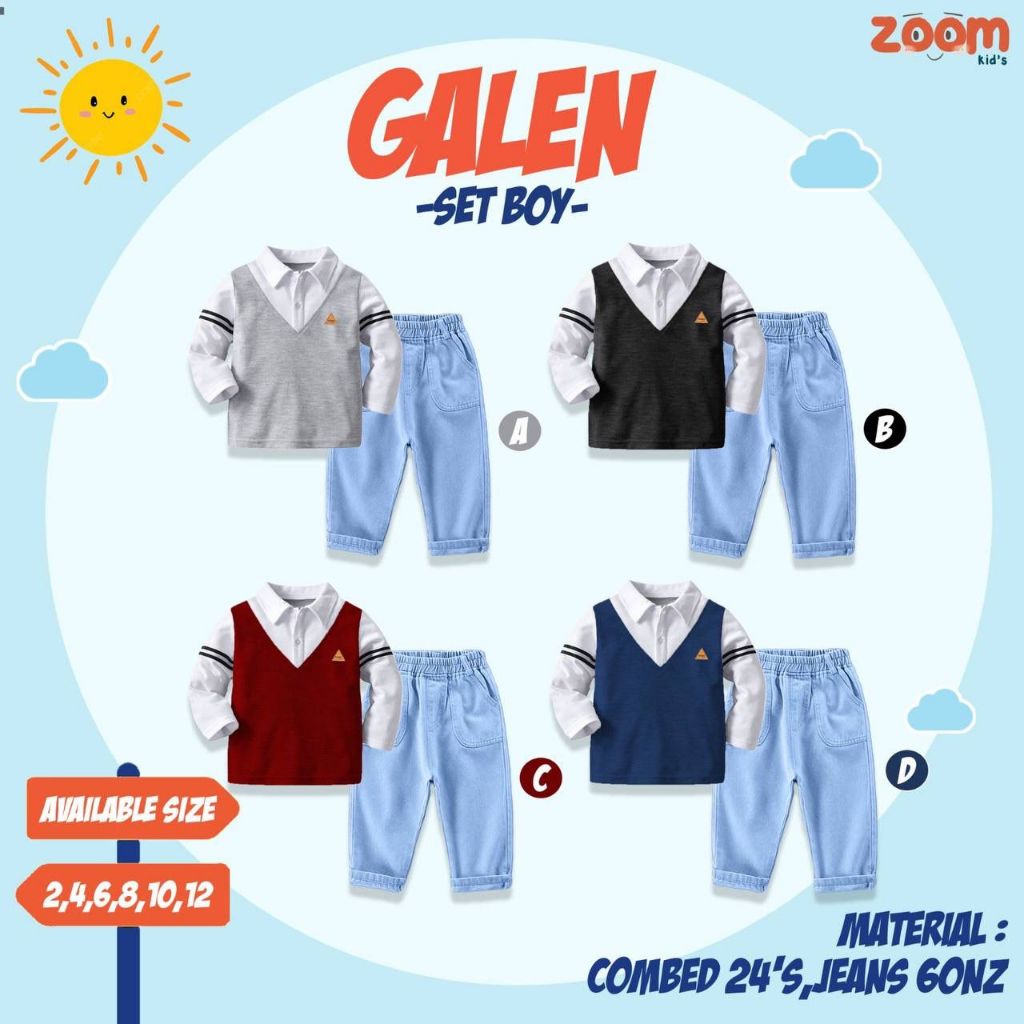 Jual ZOOM KIDS GALEN SET BOY | Shopee Indonesia