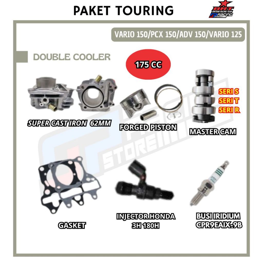 Jual BRT Paket Bore Up Touring 2 Vario 125/Vario 150 Pcx 150/Adv 150 ...