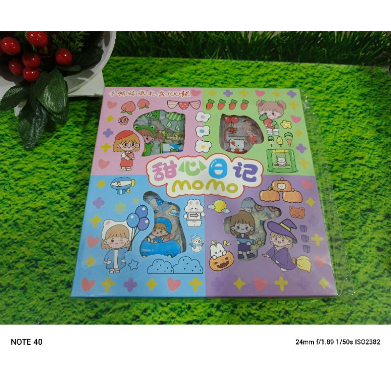 Jual Sticker momo 1 box (isi 100 pcs) | Shopee Indonesia