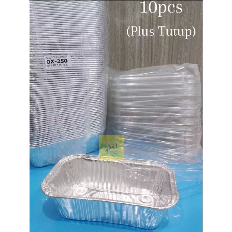 Jual Aluminium Foil Cup OX250 OX-250 Aluminium Foil Container (10pcs) | Shopee Indonesia