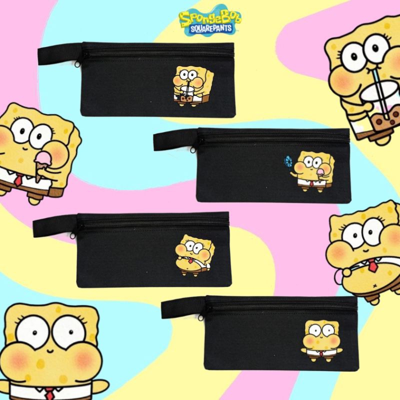 Jual kotak pensil spongebob, kotak pensil lucu bergambar karakter ...