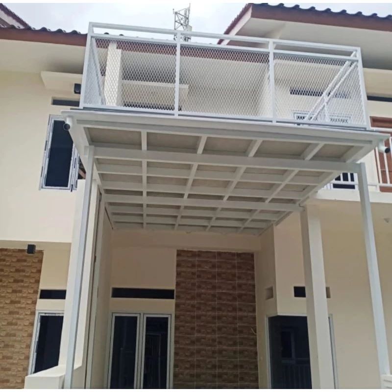 Jual mezanine dak balkon rangka besi hollow galvanis model elegan ...